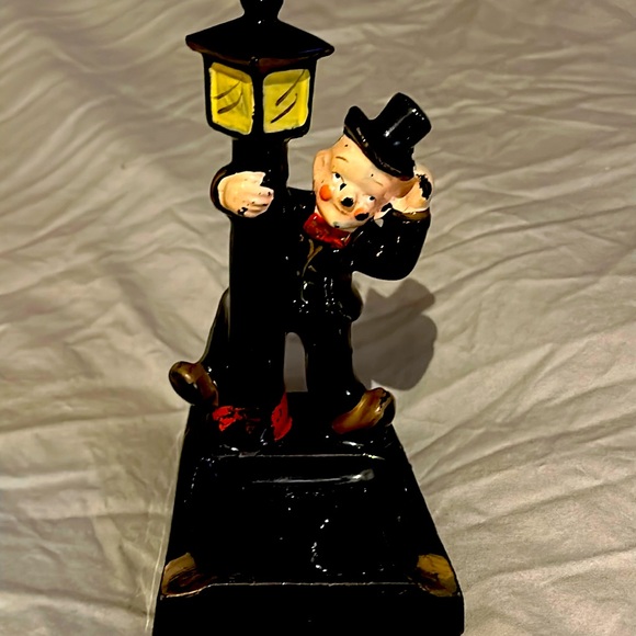 Accents | Vintage Unique Ceramic Drunk Boozer Hobo Chaplin Guy Lamp ...